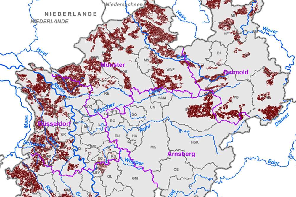 undefined | NRW-Ministerium informiert über "Rote Gebiete" - Kritik vom WLV